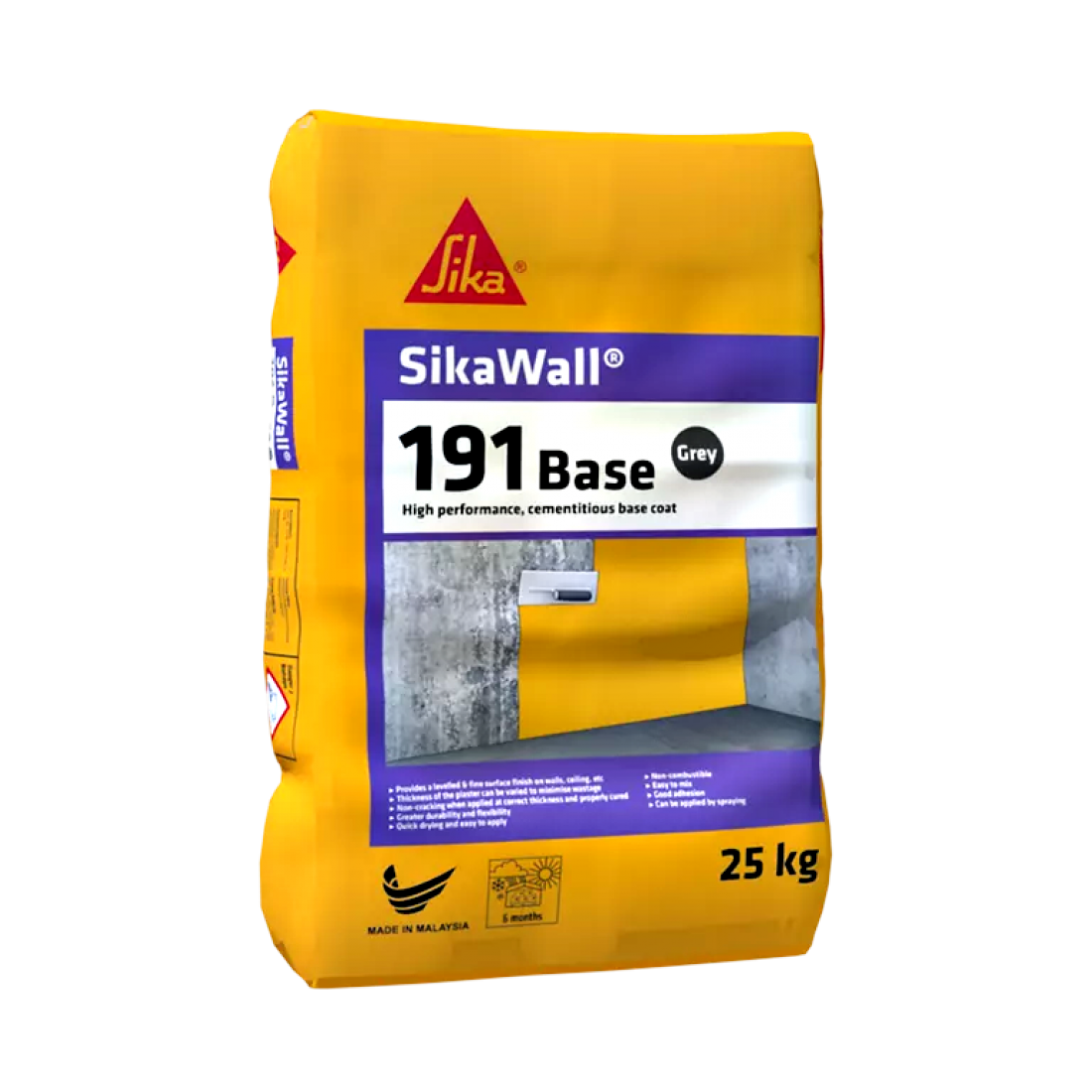 SikaWall 191 Base High Performance Cementitious Base Coat For Internal ...