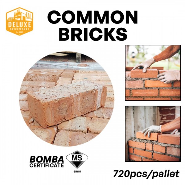 Deluxe Common Bricks/Batu-Bata Merah 215MM (L) x 100MM (W) x 65MM (H ...
