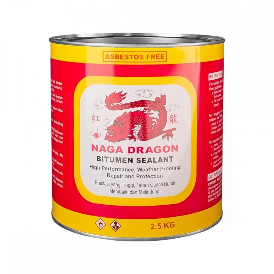 Naga Dragon Bitumen Sealant Sealing Compound 300G/ 440G/ 2.5KG (Black)