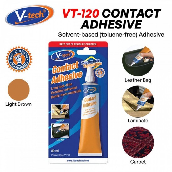 V-Tech VT-120 Contact Adhesive Solvent-based (Toluene-Free) Adhesive ...
