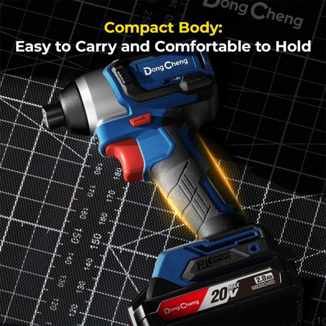 DongCheng DCKIT48AM Cordless Brushless Combo Kit DCPL165 Impact Driver ...