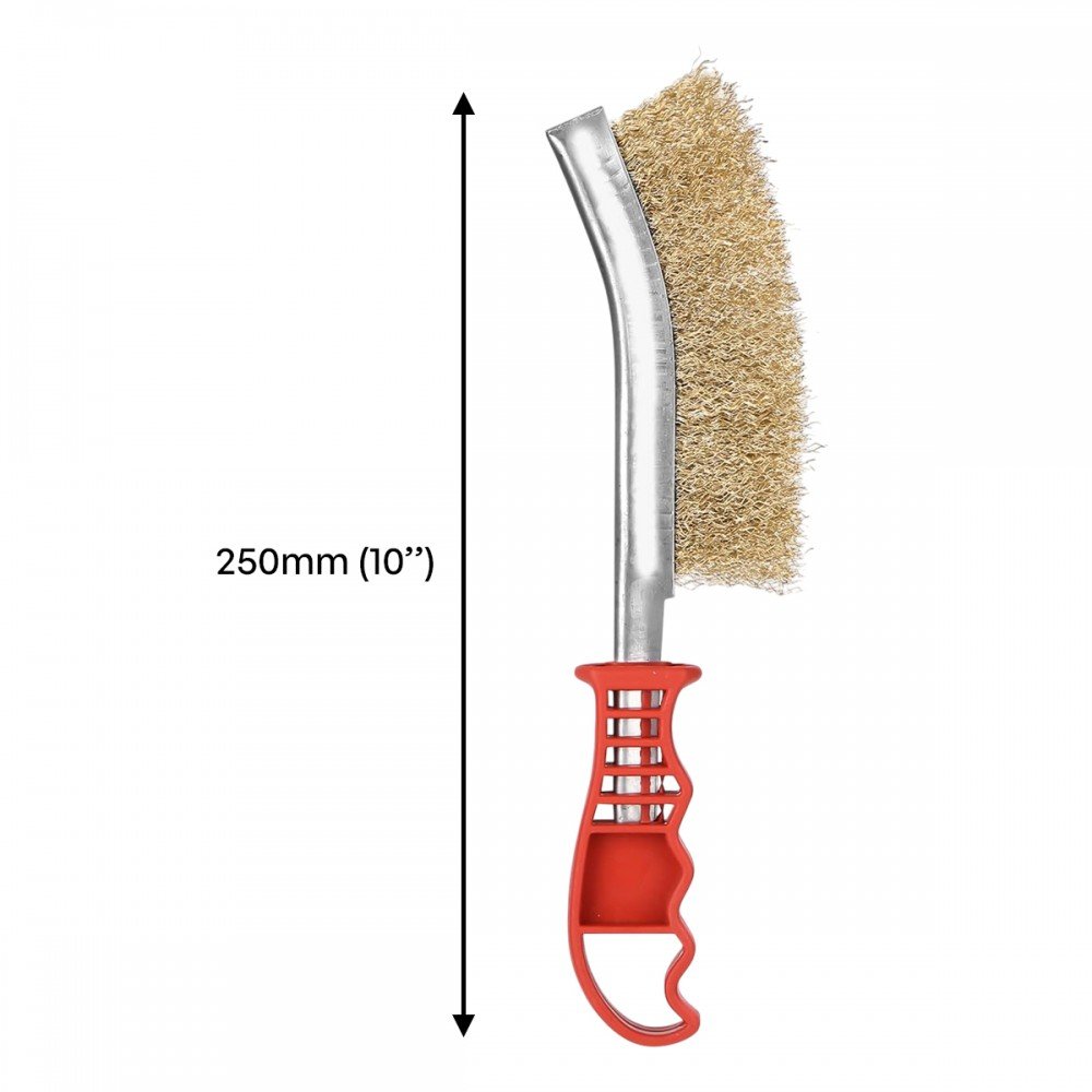 CN Brass Knife Brush 10'' 250MM With PVC Handle
