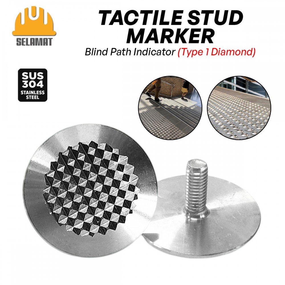Selamat Stainless Steel 304 Tactile Blind Path Stud Marker