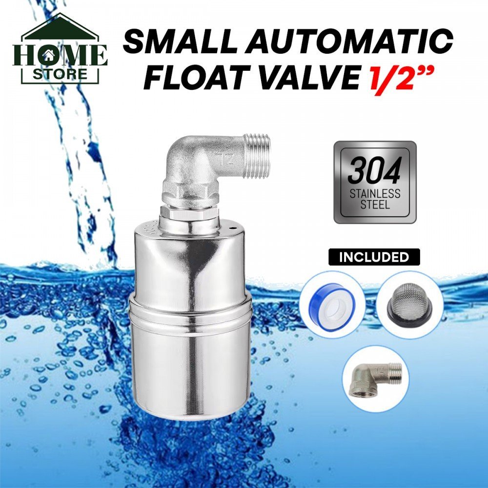 Home Store SS304 Automatic Water Level Control Float Valve Mount Inside ...