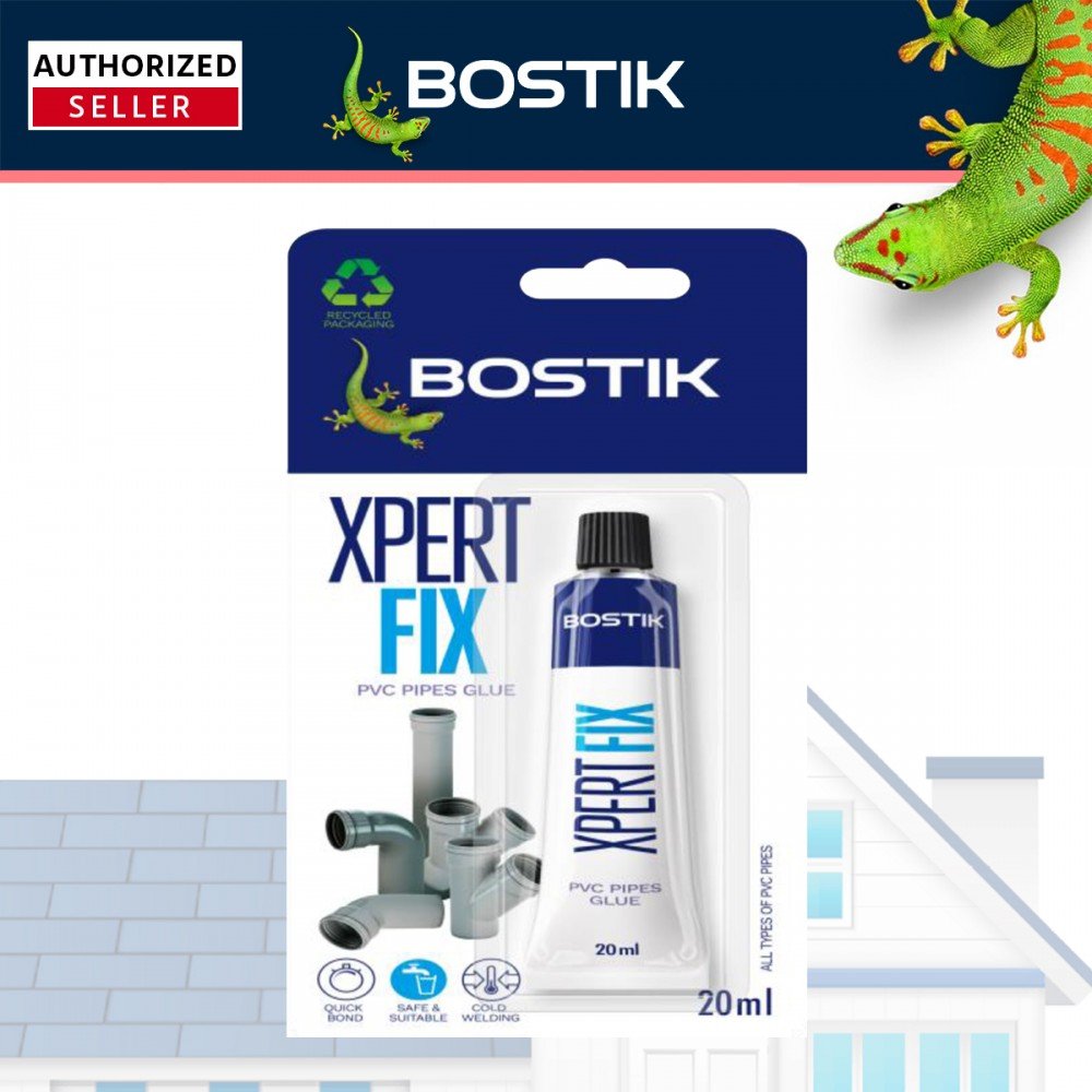 Bostik Xpert Fix PVC Pipe Glue 20ML (Clear)