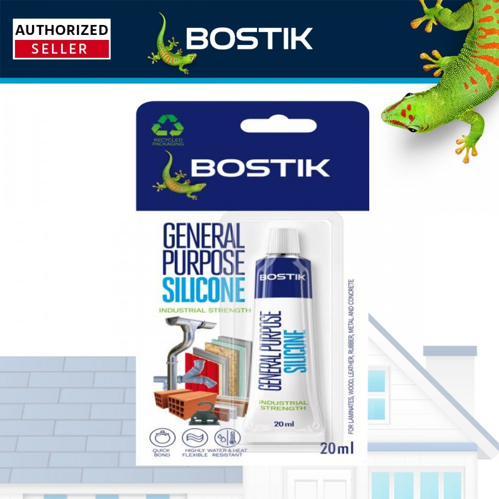 Bostik General Purpose Silicone Industrial Strength 20ML (Clear)