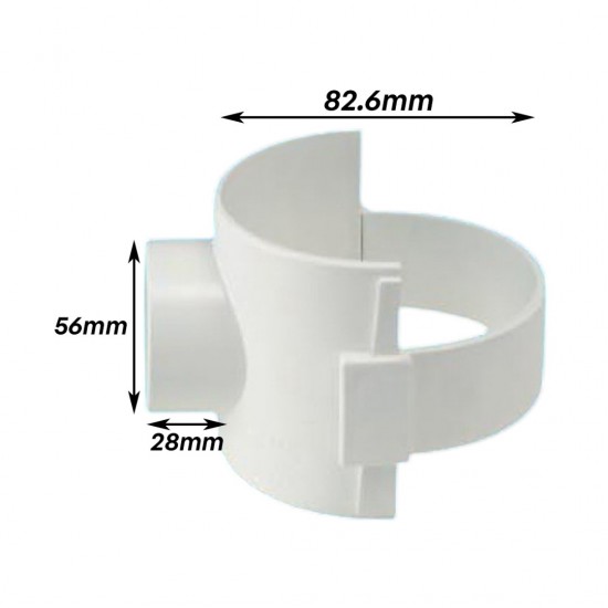 Bina Plastic UPVC Fittings Boss Connector 3" x 2" (82MMx50MM)