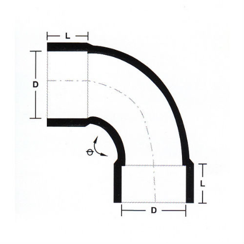 Bina Plastic UPVC Underground Fittings Sweep Bend 6" 160MM