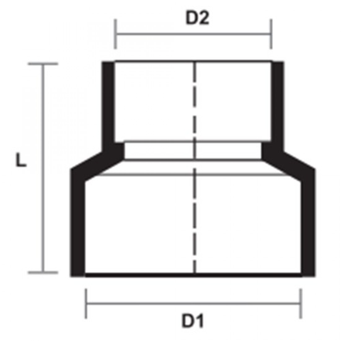 Bina Plastic UPVC Fittings Reducing Socket (Concentric Reducer) 6" x 4 ...