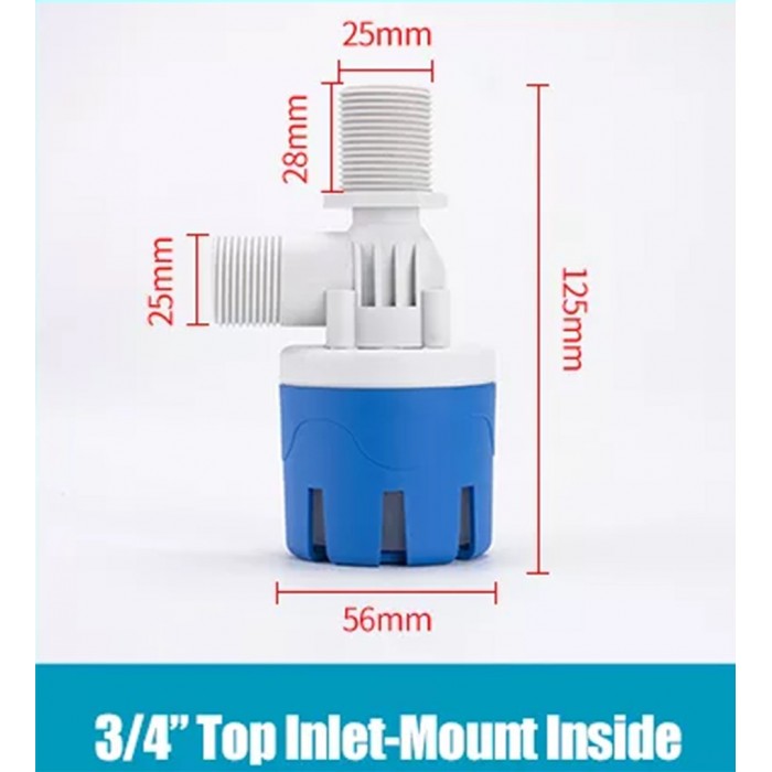 Home Store Automatic Water Level Control Float Valve (3/4'' Top ...