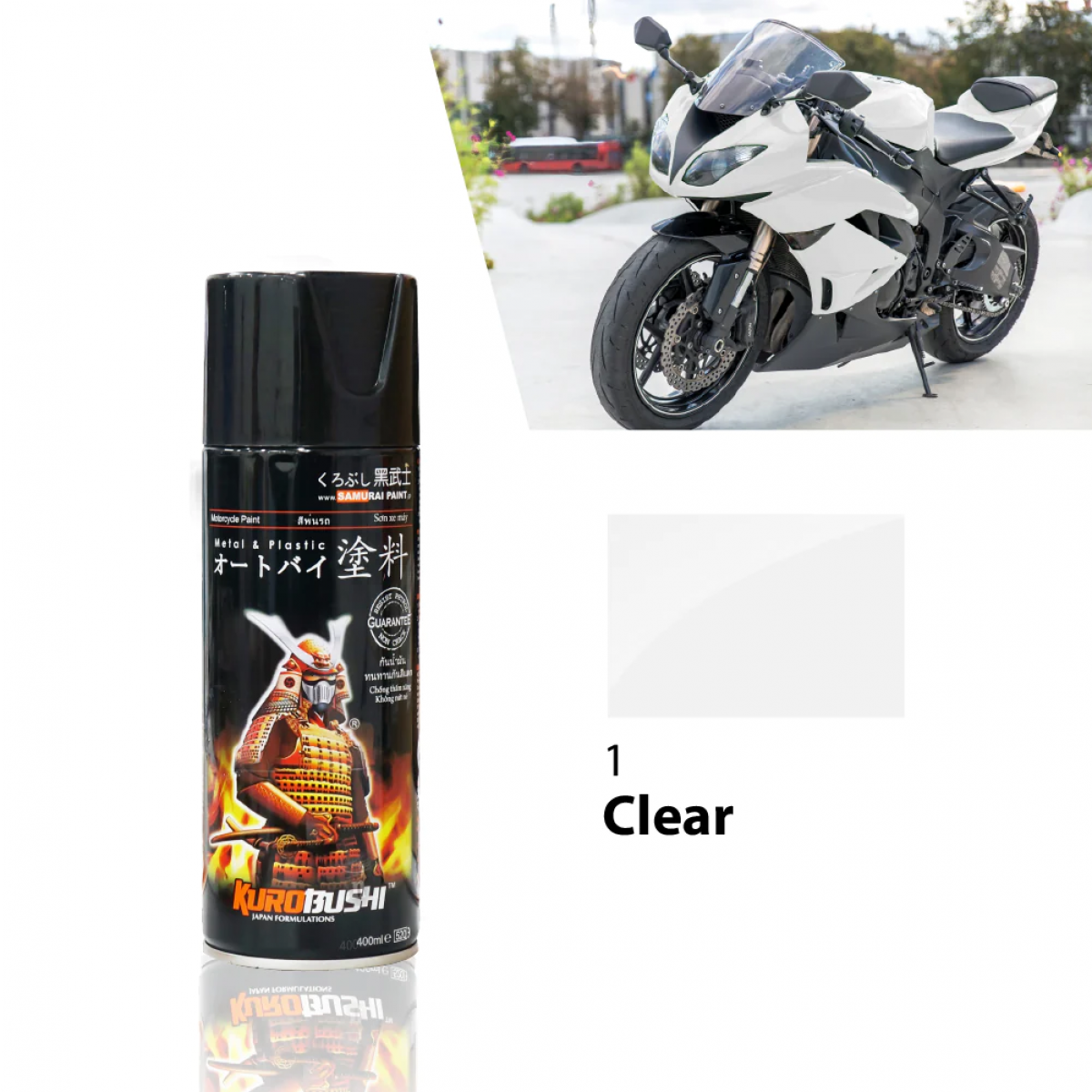 Samurai Paint Standard Colour 1 Clear 400ML