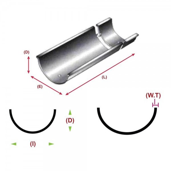 BSH Glazed Straight Channel 6" (150mm) x 22'' (550mm)