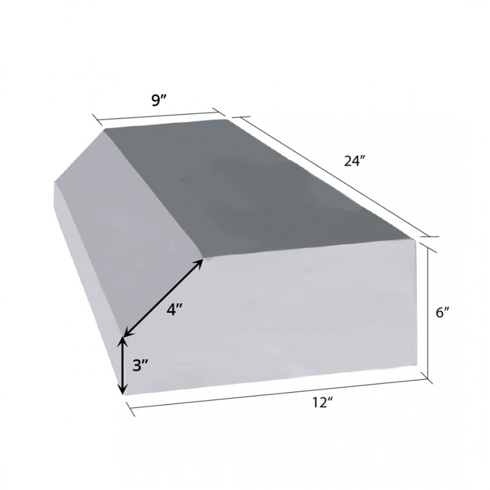 Precast Concrete Road Kerb 24'' (L) x 6'' (W) x 12'' (H)