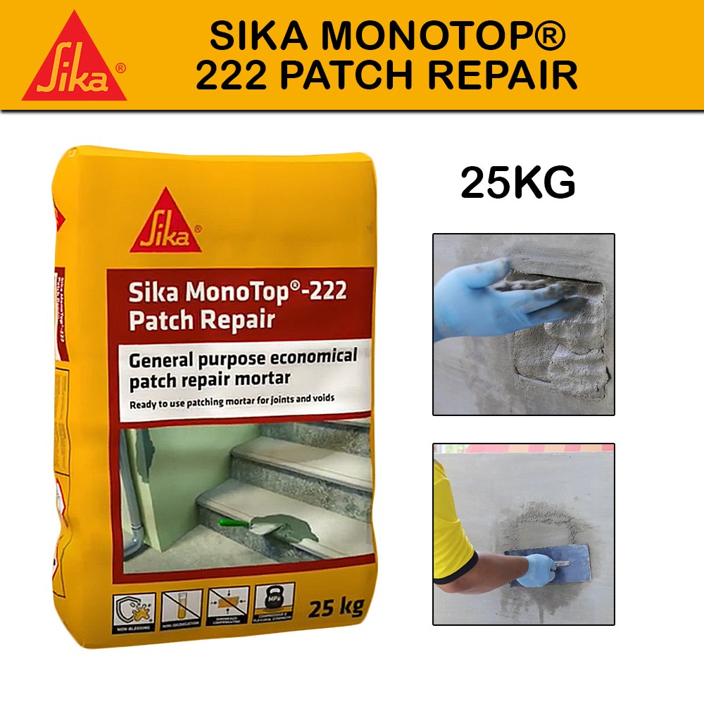 Sika MonoTop®-222 Patch Repair General Purpose Shrinkage Compensated ...