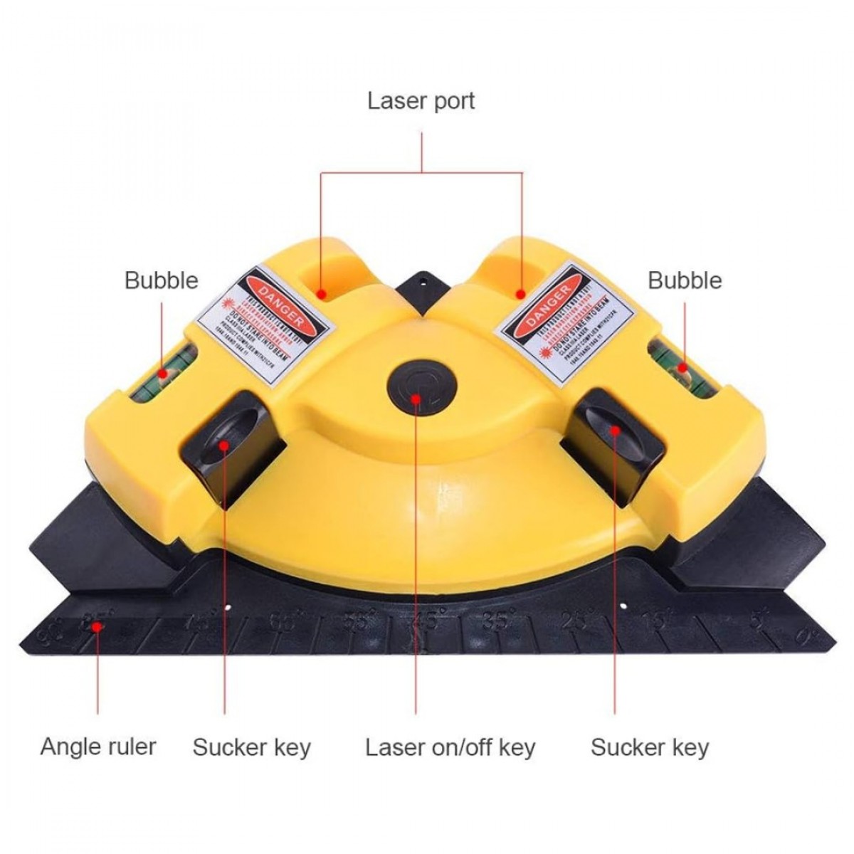 Home Store LL300 Square 90 Degree Right Angle Infrared Laser Level With ...
