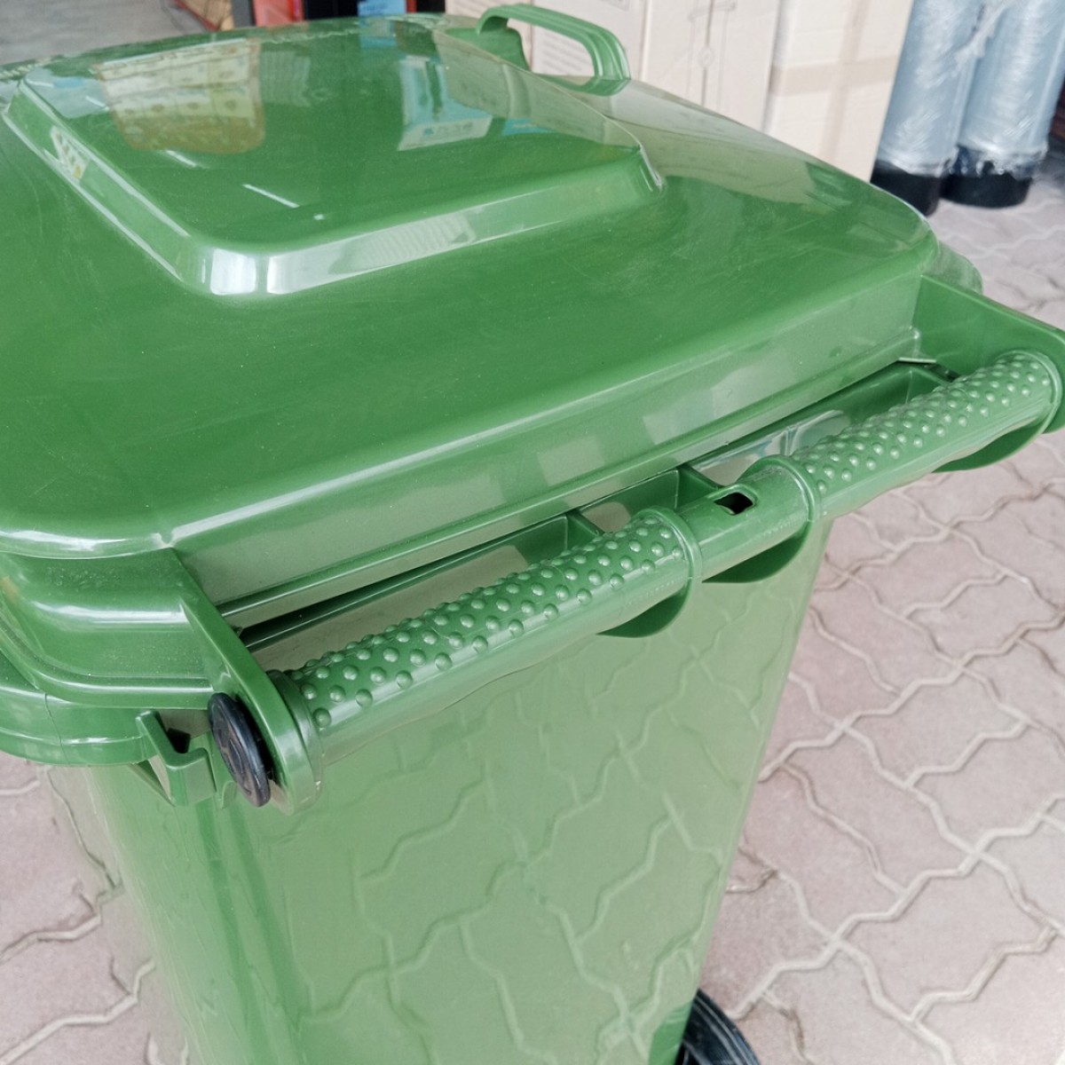 Wheel Bin Green Garbage Bin Dust Bin Waste Bin (Tong Sampah Hijau ...