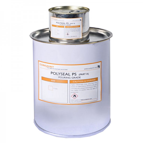 Corkjoint POLYSEAL PS Pourable Grade Polysulphide Joint Sealant 4 litre/set