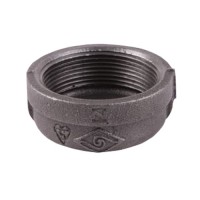 Black Malleable Iron Steam Pipe Fittings Caps 2"