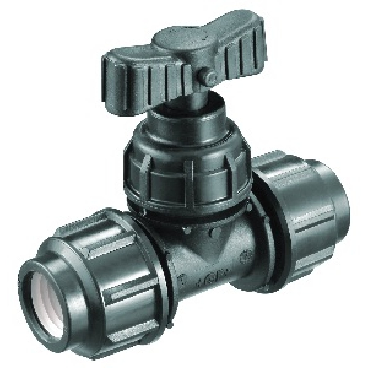 HDPE Poly Fittings Compression Stop Tap 25mm