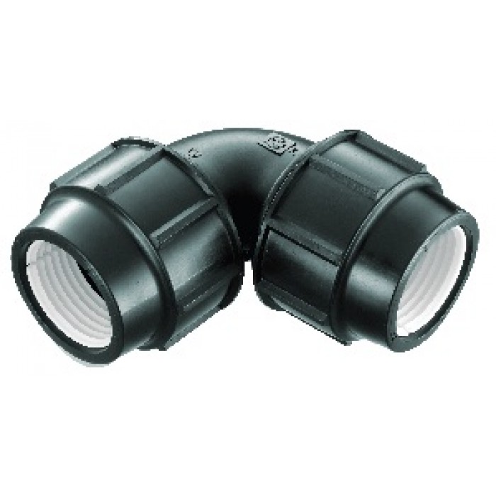 HDPE Poly Fittings Equal Elbow 50mm x 50mm