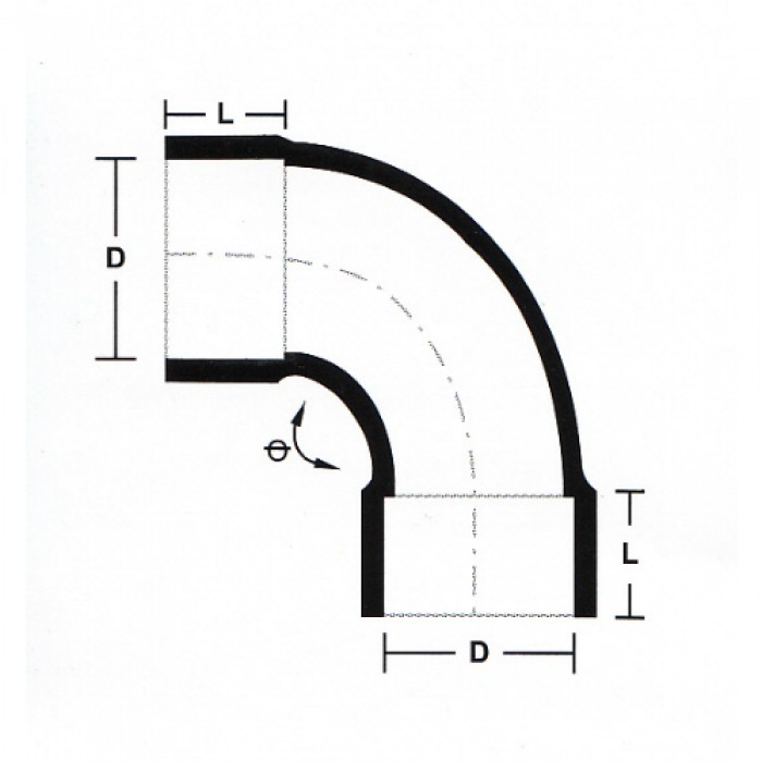UPVC Fittings Sweep Bend 6" (160MM)