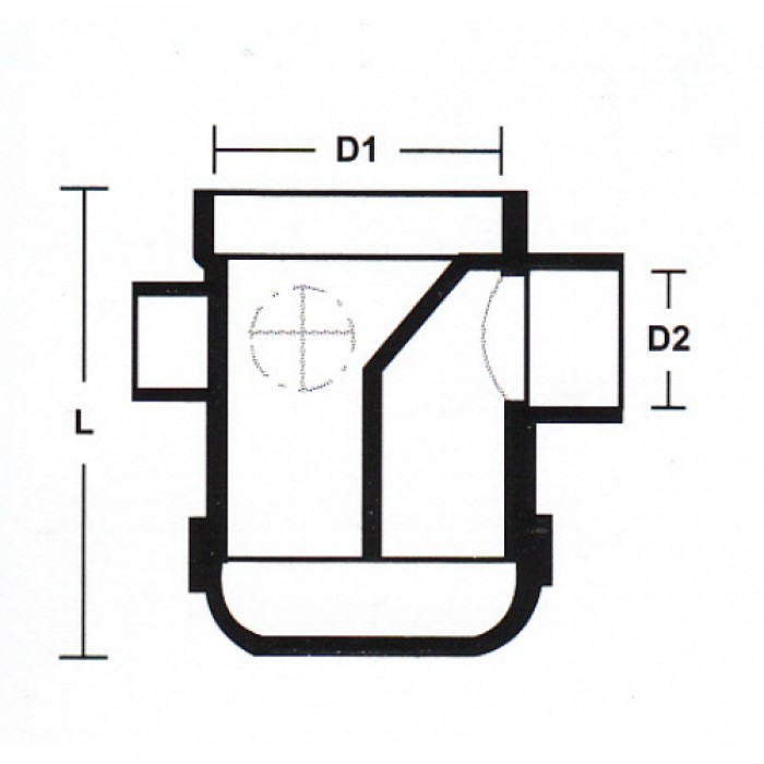 UPVC Fittings Floor Gully With I/O 4" x 2" (110MMx50MM)